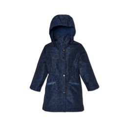 Tchibo - Allwetterparka mit Alloverprint - M&auml;dchen - Gr. 158/164 - dunkelblau