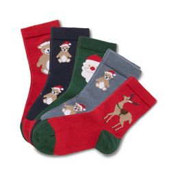 Tchibo - 5 Paar Kinder-Socken - Baby - Gr. 23-26 - dunkelblau