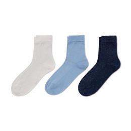 Tchibo - 3 Paar Socken - Damen - Gr. 39-42 - dunkelblau