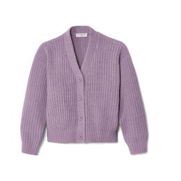 Tchibo - Kinder-Chenille-Strickjacke - M&auml;dchen - Gr. 158/164 - lila