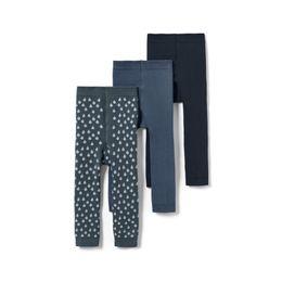 Tchibo - 3 Kinder-Thermoleggings - Gr. 134/140 - dunkelblau