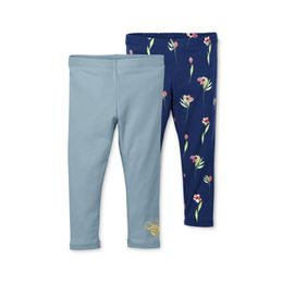 Tchibo - 2 Leggings - Baby - Gr. 86/92 - dunkelblau/print