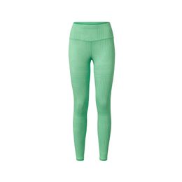 Tchibo - Wende-Sporttight - Damen - Gr. XS - hellgr&uuml;n/print