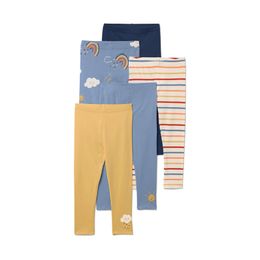 Tchibo - 5 Kinder-Leggings - Kinder - Gr. 122/128 - dunkelblau/print