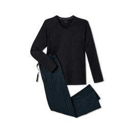 Tchibo - Pyjama - Herren - Gr. 5XL - schwarz/gestreift