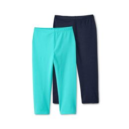 Tchibo - 2 Leggings in 3/4-L&auml;nge - M&auml;dchen - Gr. 170/176 - dunkelblau