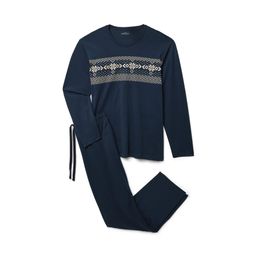 Tchibo - Pyjama - Herren - Gr. XL - wei&szlig;/print