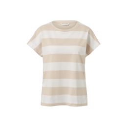 Tchibo - Gestreiftes T-Shirt - Damen - Gr. M - wei&szlig;/gestreift