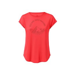 Tchibo - Motto-Funktionsshirt - Damen - Gr. XL - rot