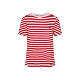 Tchibo - T-Shirt mit Stickerei - Damen - Gr. M - wei&szlig;