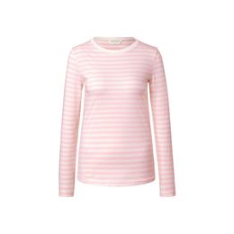 Tchibo - Gestreiftes Langarmshirt - Gr. M - wei&szlig;/gestreift