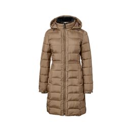 Tchibo - Steppmantel mit Kapuze - Damen - Gr. 38 - cognac