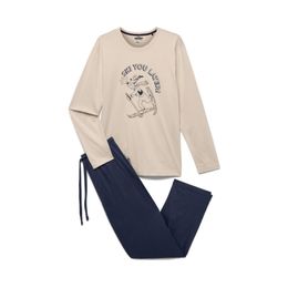 Tchibo - Pyjama &raquo;Mickey and Friends&laquo; - Herren - Gr. XXL - dunkelblau/print