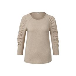 Tchibo - Shirt mit 3/4-Arm - Damen - Gr. L - beige