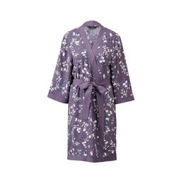 Tchibo - Kimono-Morgenmantel - Damen - Gr. L - violett/print