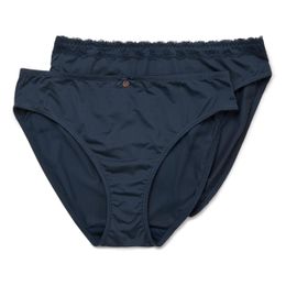Tchibo - 2 Slips - Damen - Gr. S - dunkelblau