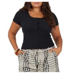 Brave Soul - T-Shirt f&uuml;r Damen, Plus (Schwarz)