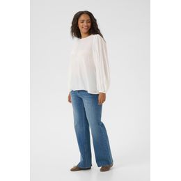 Kaffe Langarm-Bluse KCviva Langarm-Bluse Regular fit white