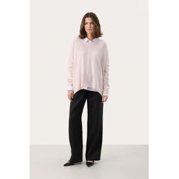 PART TWO Strickpullover Lockere Passform rose