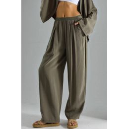 Weite gefaltete Hose