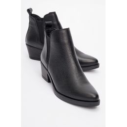 Dovena Leder Blockabsatz Stiefelette (Damen)