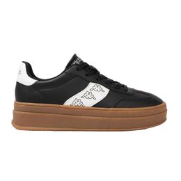 Kappa - "Scafa" Sneaker f&uuml;r Damen, Plattform-Absatz (Schwarz)
