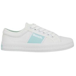 Bench - "Vicky" Sneaker f&uuml;r Damen, Canvas (Wei&szlig;)