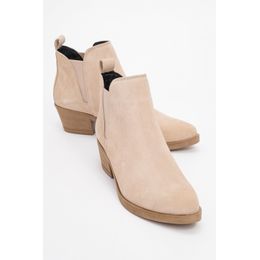 Dovena Leder Blockabsatz Stiefelette (Damen)