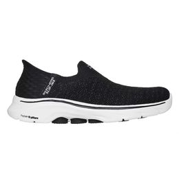 Skechers - "Go Walk 7" Sneaker f&uuml;r Damen, Zum Reinschl&uuml;pfen (Schwarz/Wei&szlig;)