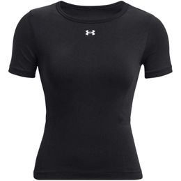 Under Armour - "Vanish" T-Shirt f&uuml;r Damen, Rundhalsausschnitt, Schmal (Schwarz)