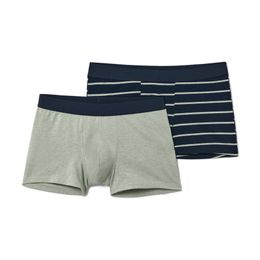 Tchibo - 2 Slipboxer - Herren - Gr. Xl/7 - dunkelblau/gestreift