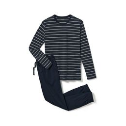 Tchibo - Pyjama - Herren - Gr. XXL - dunkelblau/gestreift