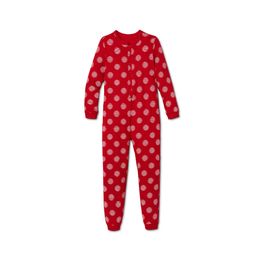 Tchibo - Jersey-Overall-Pyjama - M&auml;dchen - Gr. 158/164 - wei&szlig;/gepunktet
