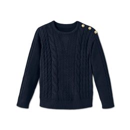 Tchibo - Zopfpullover - M&auml;dchen - Gr. 170/176 - dunkelblau