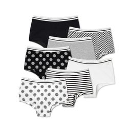 Tchibo - 7 M&auml;dchen-Pantys - M&auml;dchen - Gr. 146/152 - schwarz/gepunktet