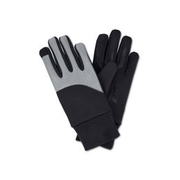 Tchibo - Windprotection-Handschuhe mit Reflektorbesatz - Unisex - Gr. 8,5 - schwarz