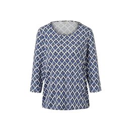 Tchibo - Blusenshirt mit Alloverprint - Damen - Gr. S - wei&szlig;/print