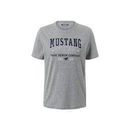 Tchibo - T-Shirt &raquo;Mustang&laquo; - Herren - Gr. L - grau/print