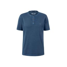 Tchibo - Kurzarm Henley &raquo;Mustang&laquo; - Herren - Gr. L - blau
