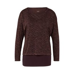 Tchibo - 2-in-1-Sportshirt - Damen - Gr. L - braun