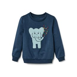 Tchibo - Kinder-Sweatshirt mit angerauter Innenseite - Jungen - Gr. 122/128 - blau