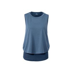 Tchibo - 2-in-1-Sporttop - Damen - Gr. XL - dunkelblau