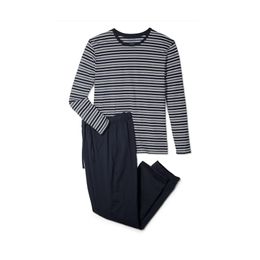 Tchibo - Pyjama - Herren - Gr. M - dunkelblau/gestreift