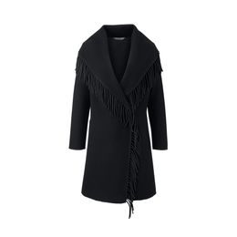 Tchibo - Fransen-Strickjacke - Damen - Gr. XL - schwarz