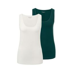 Tchibo - 2 Tops - Damen - Gr. M - smaragdgr&uuml;n