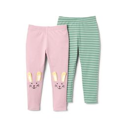 Tchibo - 2 Kleinkinder-Leggings - M&auml;dchen - Gr. 110/116 - lila