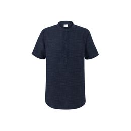 Tchibo - Kurzarmhemd mit Leinen - Herren - Gr. XXL - dunkelblau