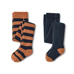 Tchibo - 2 Paar Thermo-Strumpfhosen - Kinder - Gr. 122/128 - blau