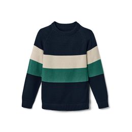 Tchibo - Strickpullover - Baby - Gr. 86/92 - dunkelblau/gestreift
