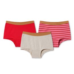 Tchibo - 3 Kinder-Pantys - M&auml;dchen - Gr. 122/128 - hellbraun